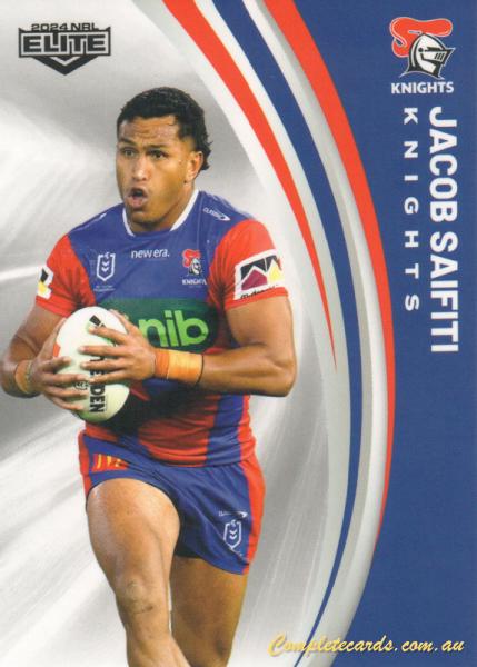 2024 NRL Elite - Common - 080 - Jacob Saifiti - Newcastle Knights – Dave and Jazzy's Collectables