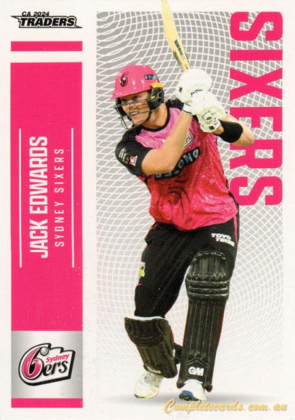 2024-25 Cricket Traders - Common - 129 - Jack Edwards - Sydney Sixers – Dave and Jazzy's ...