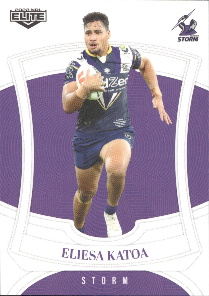 2023 NRL Elite Common Card - 068 - Eliesa Katoa - Melbourne Storm – Dave and Jazzy's Collectables
