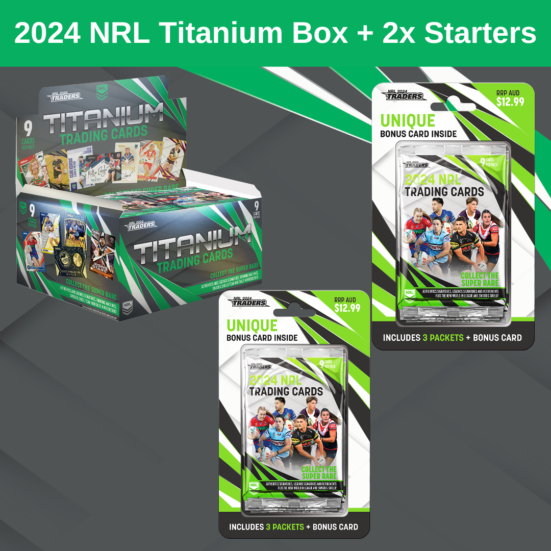 2024 NRL Titanium Box + 2x Starter Packs – Dave and Jazzy's Collectables