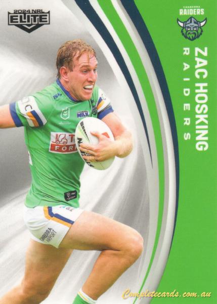 2024 NRL Elite - Common - 012 - Zac Hosking - Canberra Raiders – Dave ...