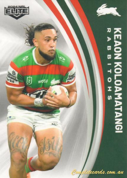 2024 NRL Elite - Common - 113 - Keaon Koloamatangi - South Sydney Rabb ...