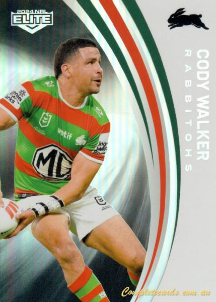 2024 NRL Elite - Pearl Silver - P 116 - Cody Walker - South Sydney Rab ...