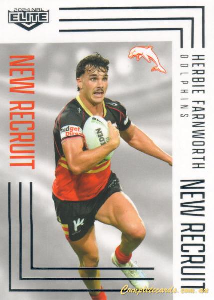 2024 NRL Elite - New Recruit - NR 9 - Herbie Farnworth - Dolphins ...