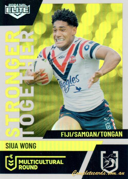 2024 NRL Elite - Multicultural Round - MR 30 - Siua Wong - Sydney Roos ...