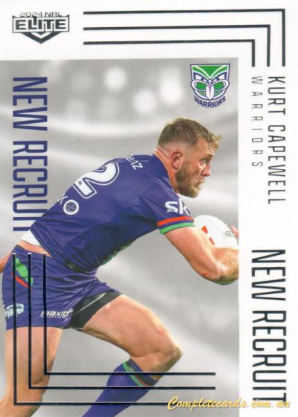 2024 NRL Elite - New Recruit - NR 31 - Kurt Capewell - New Zealand War ...
