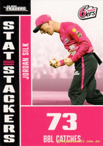 2024-25 Cricket Traders - Stat Stackers - SS 34 - Jordan Silk - Sydney ...