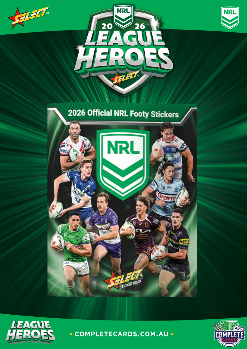 2026 NRL Select League Heroes - Sticker Book + 5 Packets – Dave and ...