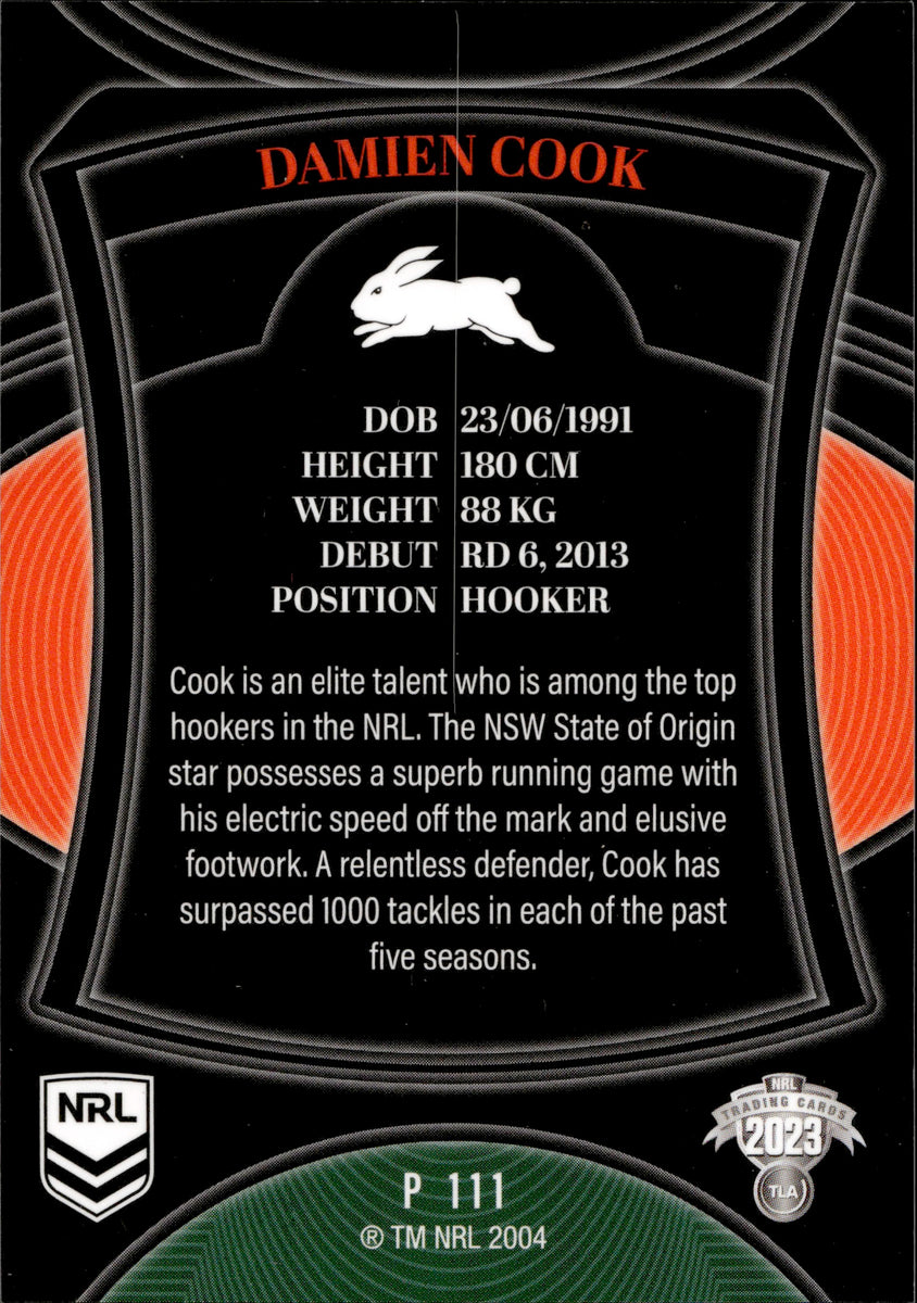 2023 NRL Elite Silver Special - P111 - Damien Cook - South Sydney Rabb ...