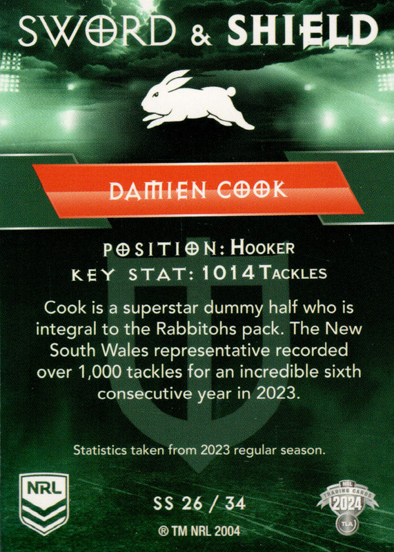 2024 NRL Traders - Sword & Shield - SS 26 - Damien Cook - South Sydney ...