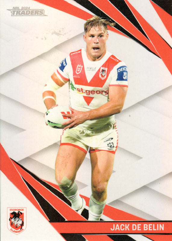 2024 NRL Traders - Pearl Silver - PS 120 - Jack De Belin - St. George ...