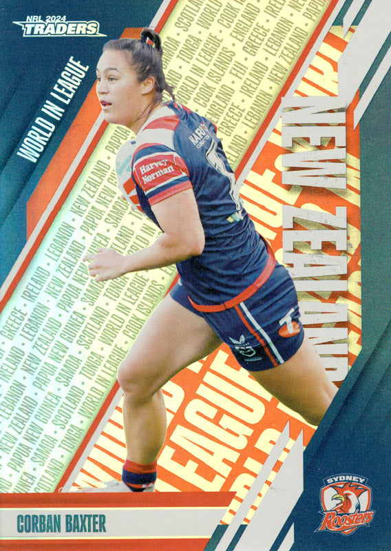 2024 NRL Traders - World In League - WL 47 - Corban Baxter - Sydney Ro ...