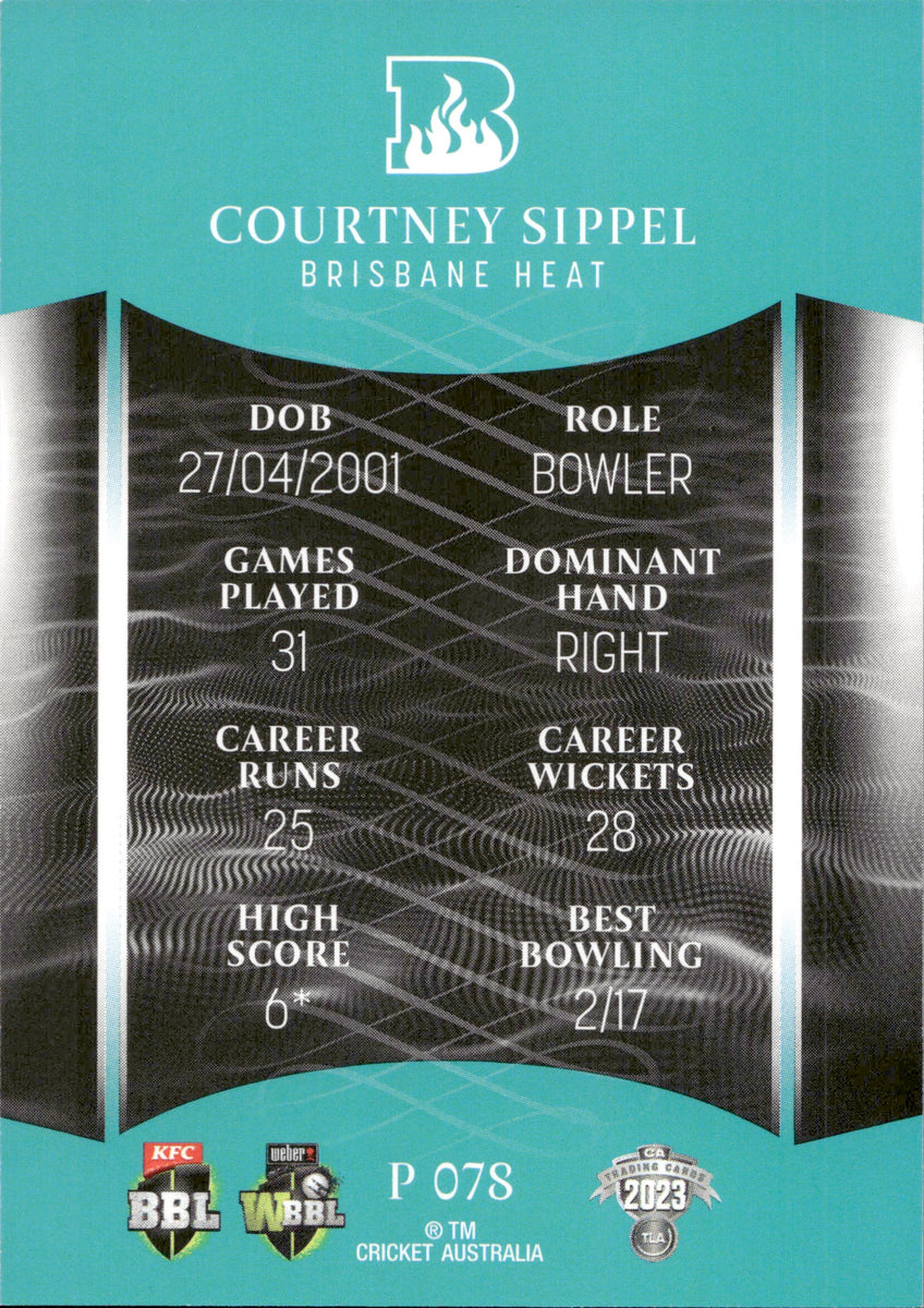 2023-24 Cricket Luxe Parallel - P 078 - Courtney Sippel - Brisbane Hea ...