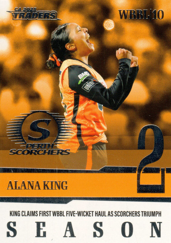 2025-26 Cricket Traders - Season To Remember - STR 16 - Alana King - P ...