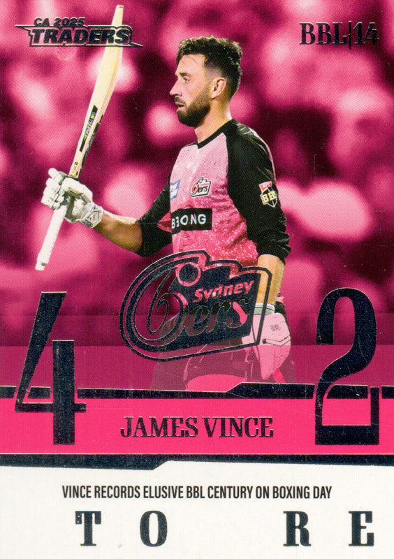2025-26 Cricket Traders - Season To Remember - STR 20 - James Vince ...