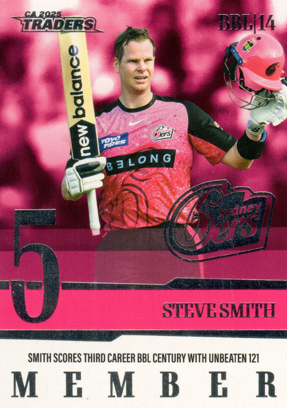 2025-26 Cricket Traders - Season To Remember - STR 21 - Steve Smith ...