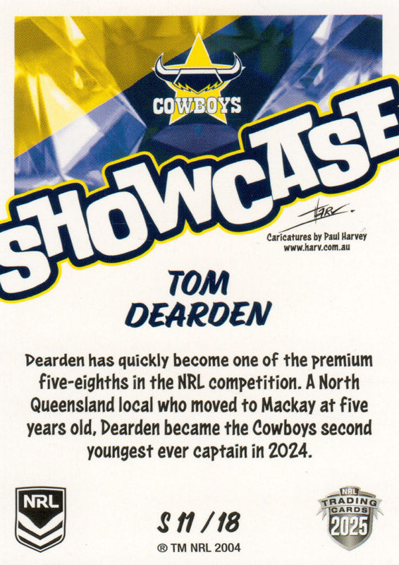 2025 NRL Traders - Showcase - S 11 - Tom Dearden - North Queensland Co ...