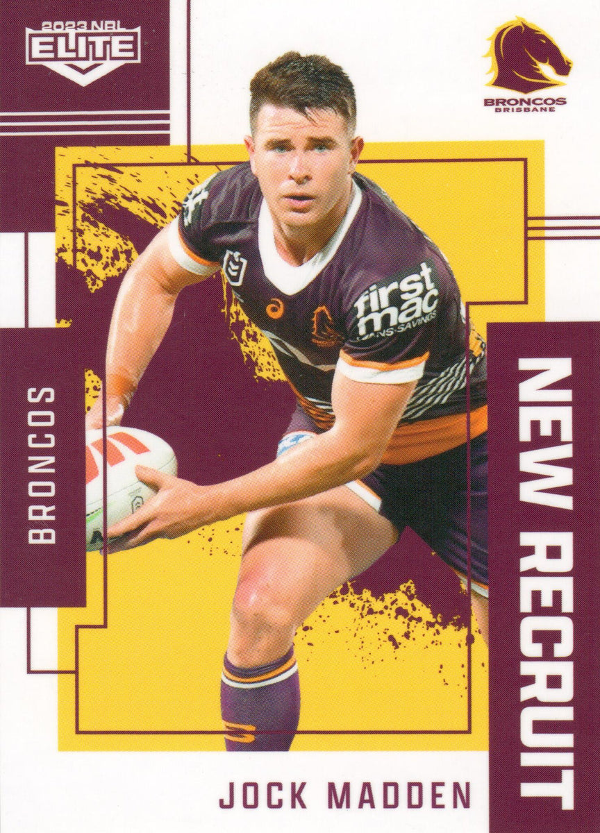 2023 NRL Elite New Recruit - NR 01 - Jock Madden - Brisbane Broncos ...
