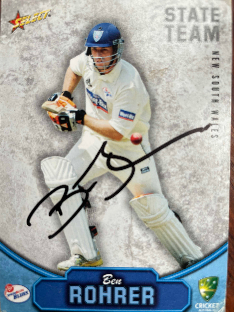 BEN ROHRER 2009 Hand-Signed Card #72 – Dave and Jazzy's Collectables