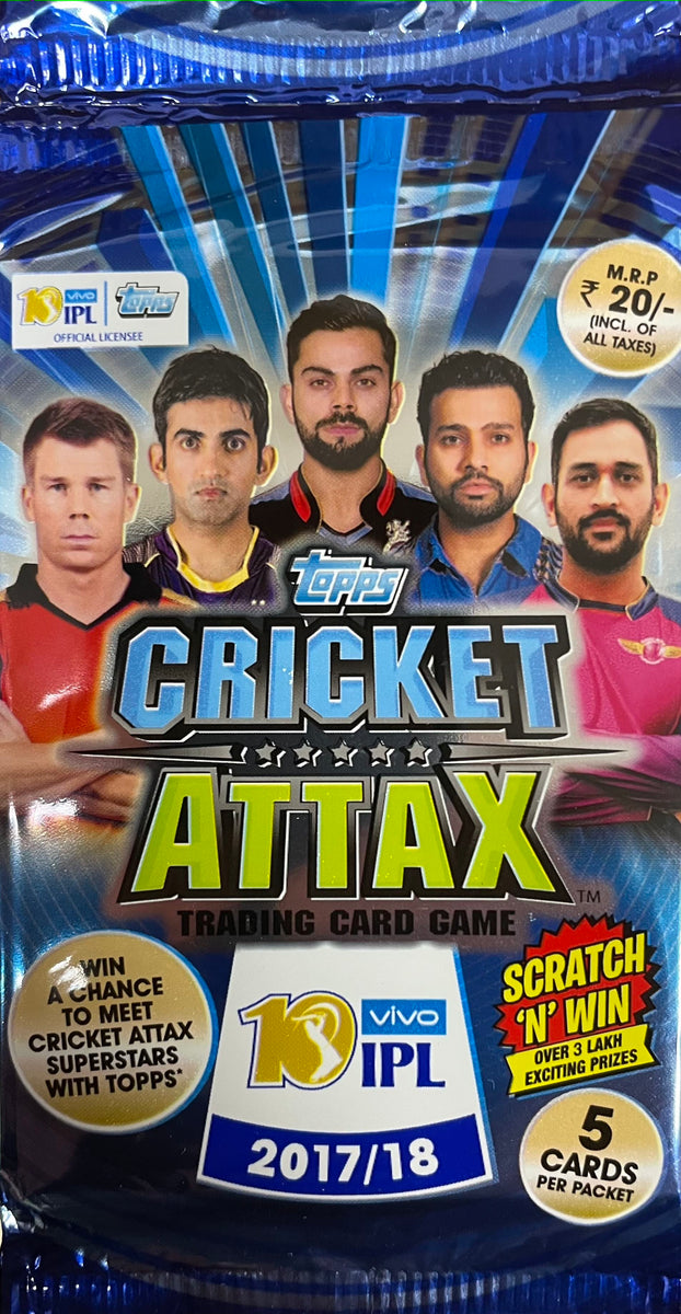 ATTAX 2017/18 IPL - Pack of 5 cards – Dave and Jazzy's Collectables