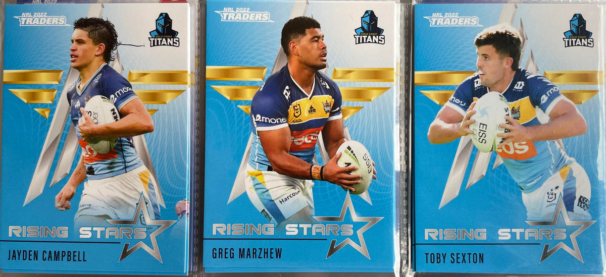 TITANS RISING STARS - Set of 3 Cards – Dave and Jazzy's Collectables