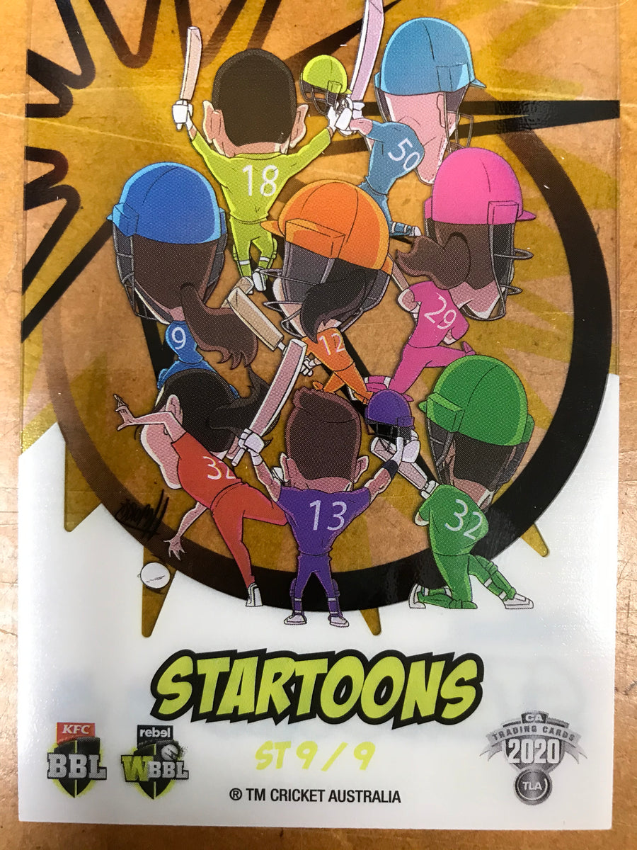 Startoons FULL SET All Nine Cards- ST9 – Dave and Jazzy's Collectables