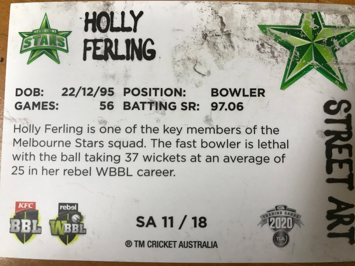 Street Art White - HOLLY FERLING - SA 11 – Dave and Jazzy's Collectables