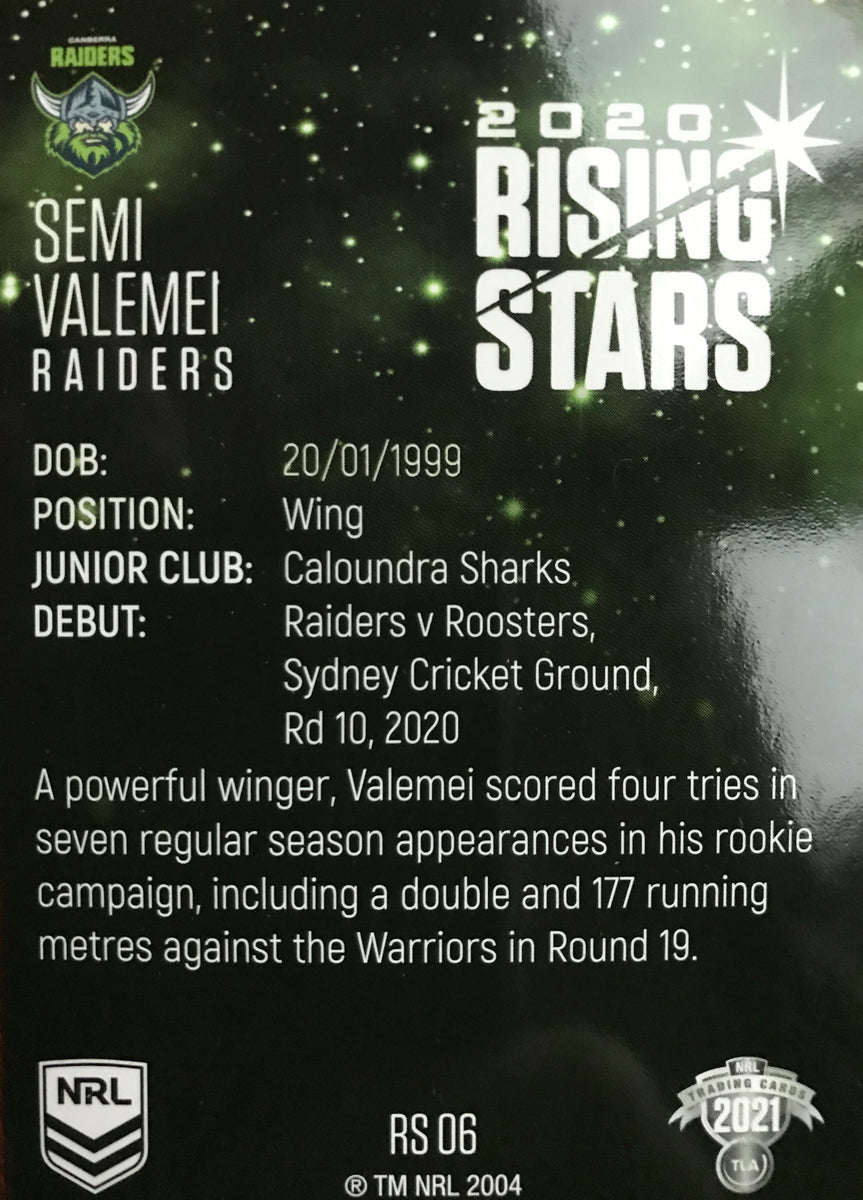 SEMI VALEMEI - Rising Stars - RS 06 – Dave and Jazzy's Collectables