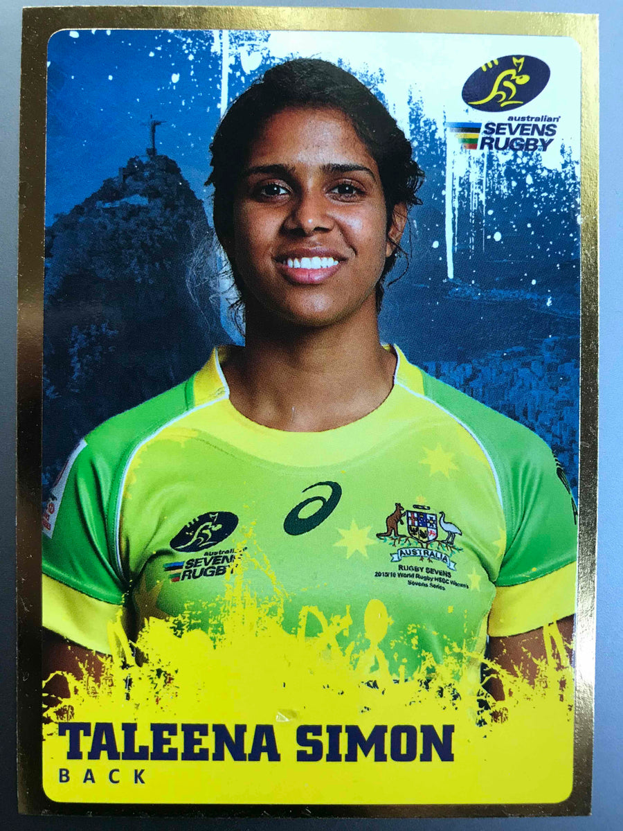 TALEENA SIMON - Women's Sevens Gold Card No 094 – Dave and Jazzy's Collectables