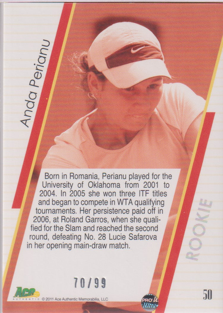 ANDA PERIANU AUTOGRAPH 2011 ACE AUTHENTIC EX #50 – Dave and Jazzy's ...