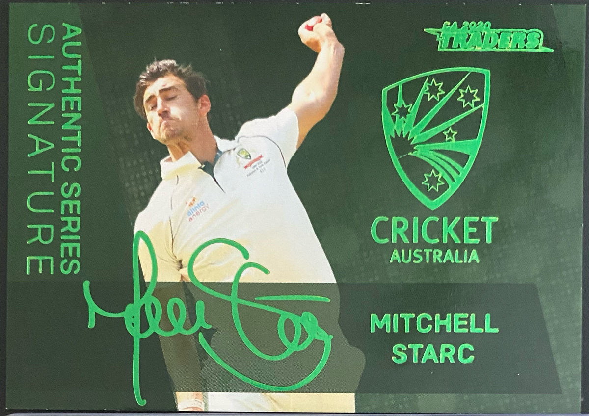 MITCH STARC - Green Signature Replica ASG 1 – Dave and Jazzy's Collectables