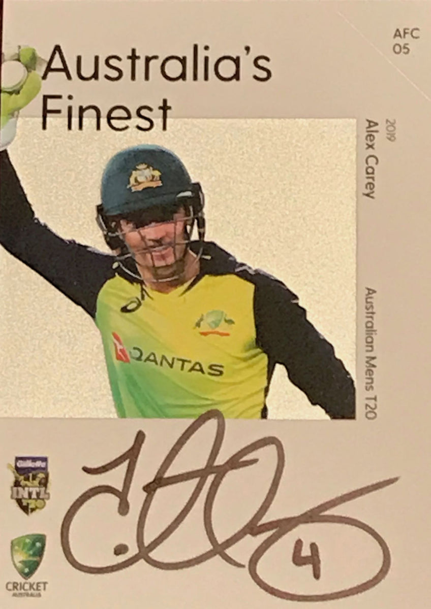 ALEX CAREY Aust Finest Signature Card #AFC05 – Dave and Jazzy's ...