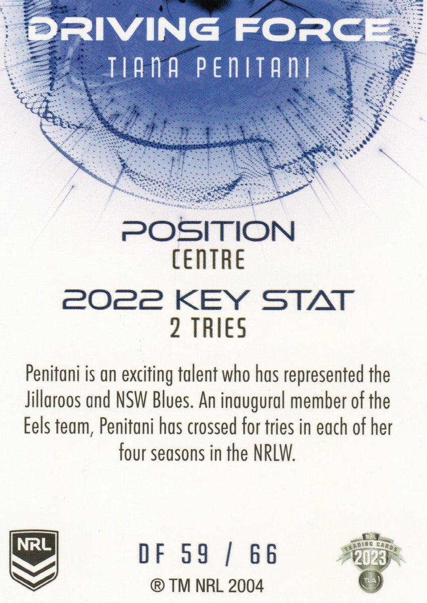 2023 NRL Titanium Driving Force - Tiana Penitani - DF 59 - Parramatta ...