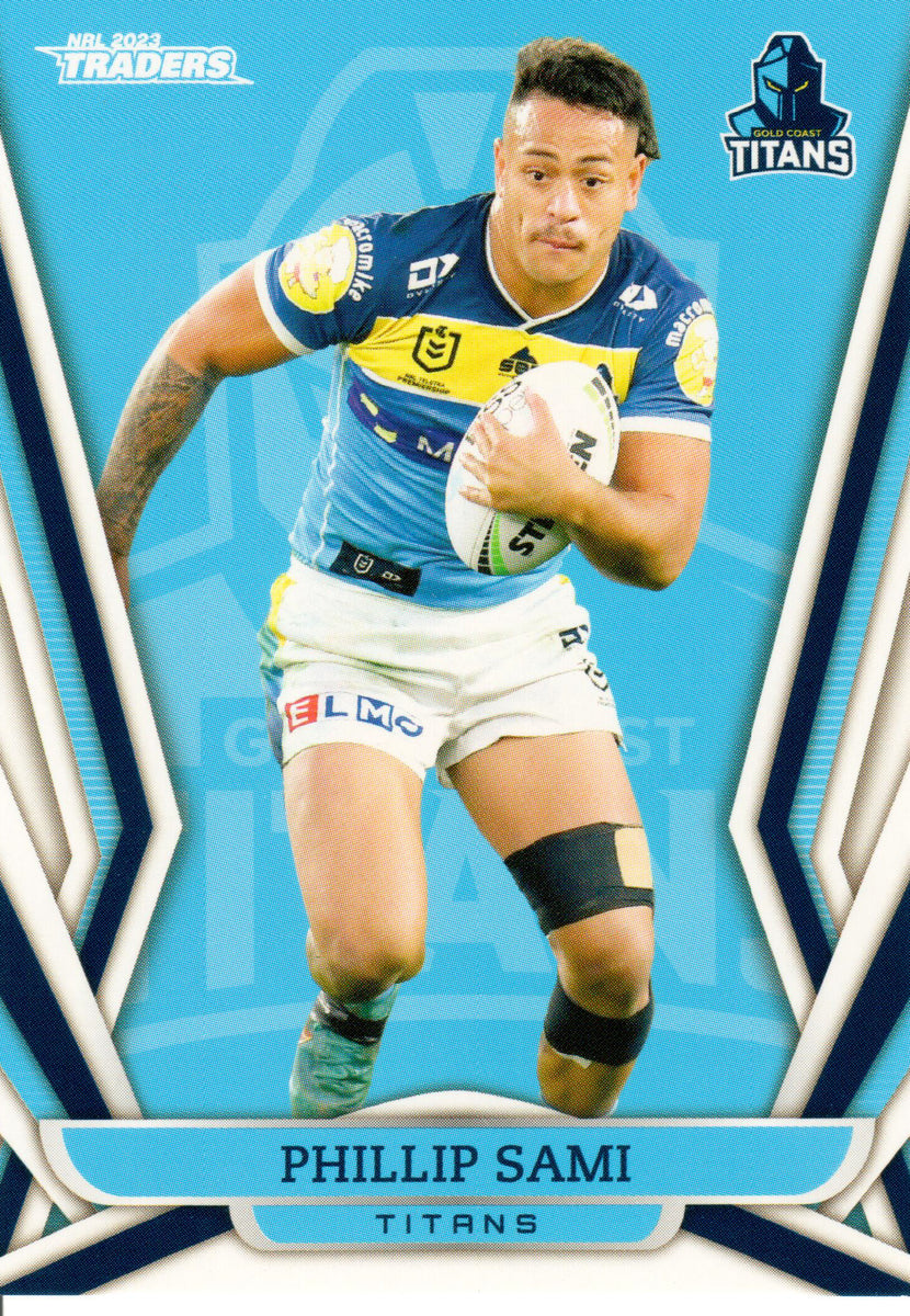 2023 NRL Titanium Common Card - 049 - Phillip Sami - Gold Coast Titans ...