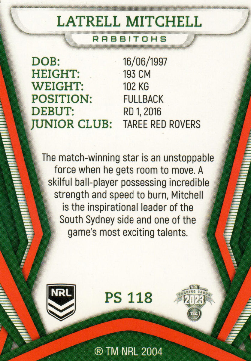 2023 NRL Titanium Pearl Silver - P118 - Latrell Mitchell - South Sydne ...