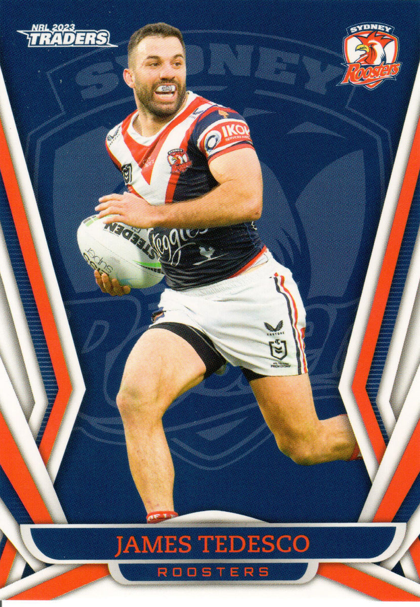 2023 NRL Titanium Common Card - 136 - James Tedesco - Sydney Roosters ...