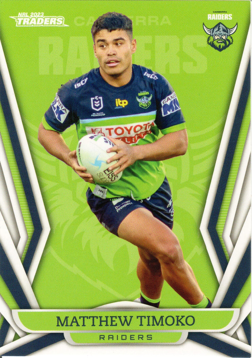 2023 NRL Titanium Common Card - 017 - Matthew Timoko - Canberra Raider ...
